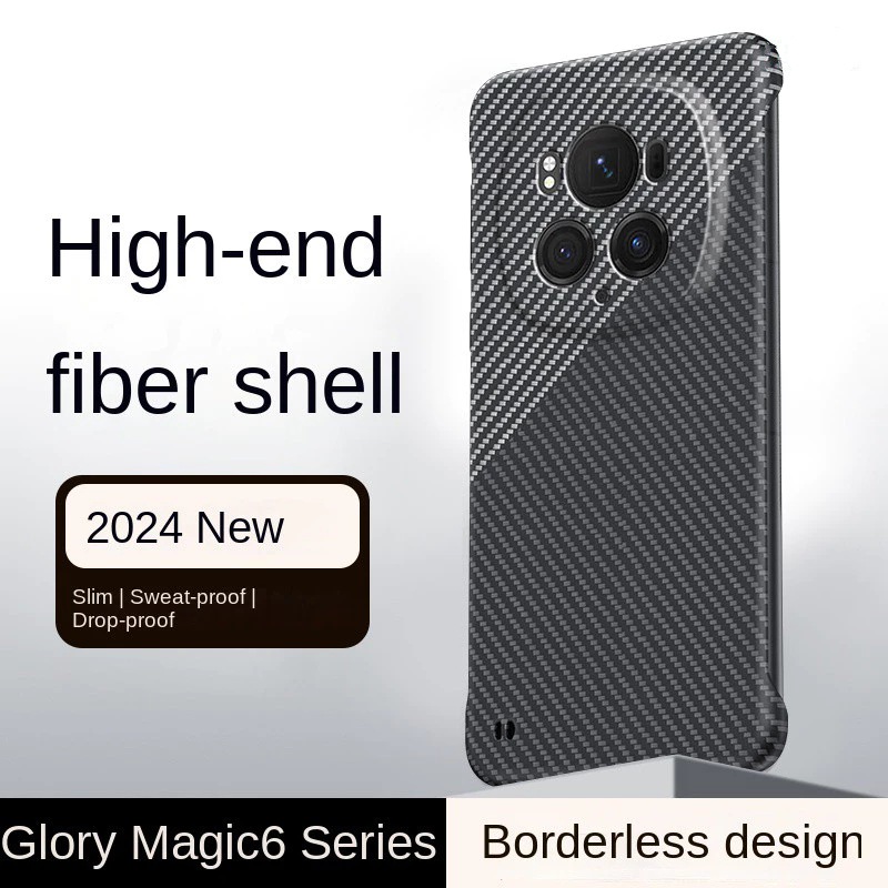 Frameless สําหรับ Huawei Honor Magic 7 6 Magic 6 Pro 200 100 x9b x60 x9c เลนส์ป้องกันคาร์บอนไฟ ...