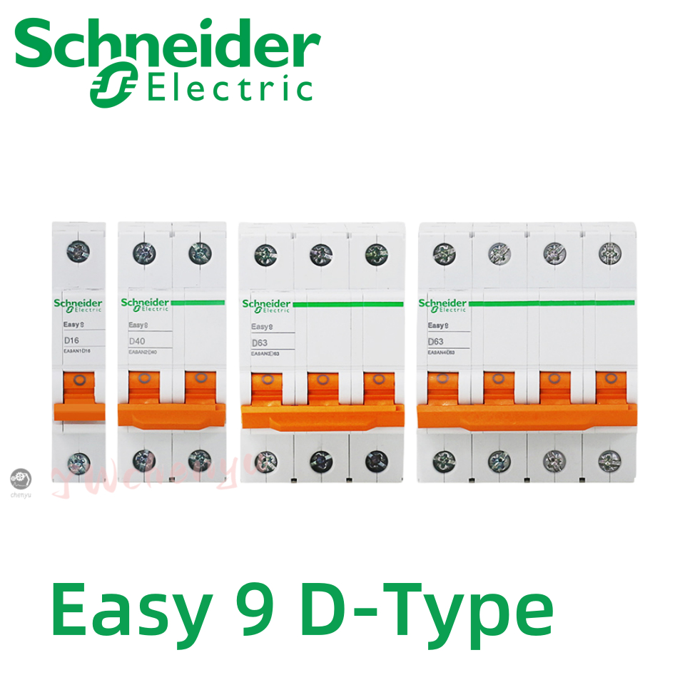 Schneider สวิตช์เบรกเกอร์เซอร์กิต D Type Easy9 1P 2P 3P 4P D10 16 20 25 32 40 50 63A | Shopee ...