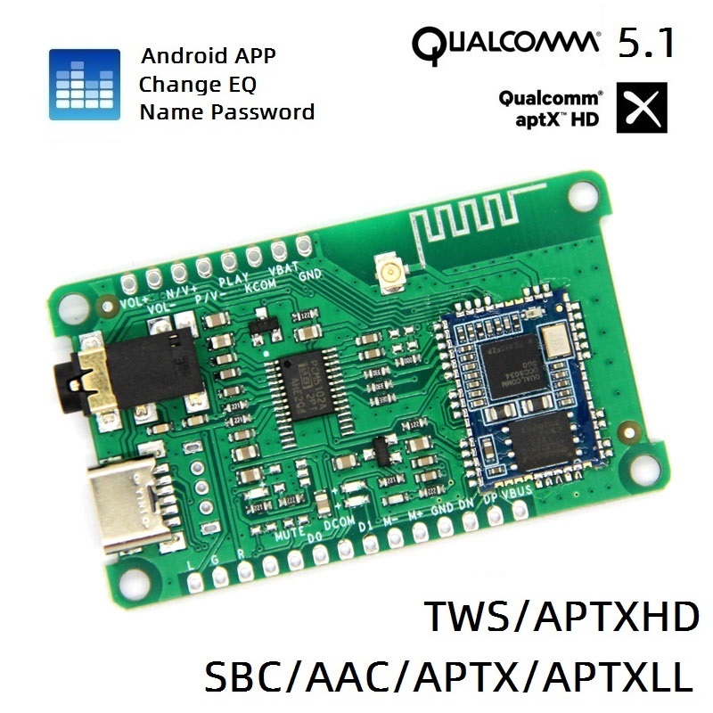 App เปลี่ยนชื่อรหัสผ่าน EQ Bluetooth 5.1 Qualcomm QCC3034 lossless ...