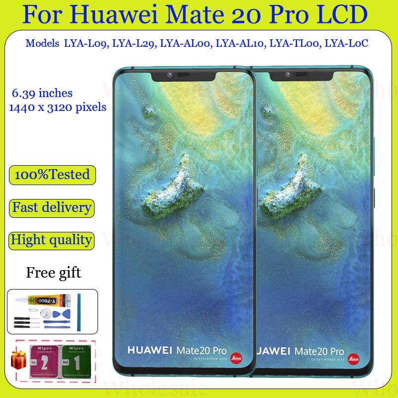 Oled ดั้งเดิมสําหรับ Huawei Mate 20 Mate 20X Mate 20 Pro จอแสดงผล LCD เปลี่ยนหน้าจอสัมผัส ...