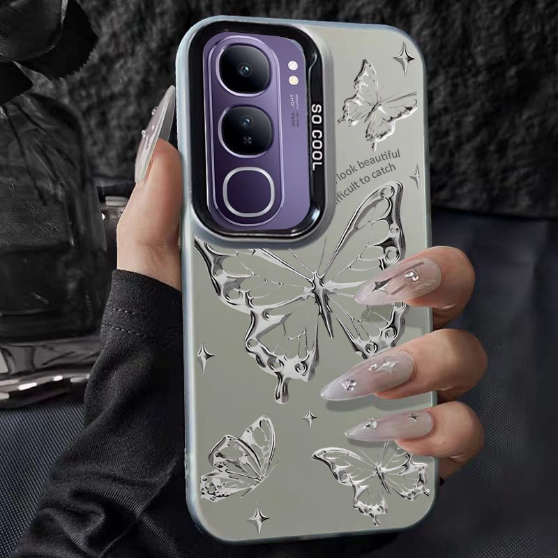 เคสโทรศัพท์สําหรับ VIVO Y19S 4G 2024 V2419 Hard IMD ฝาครอบซิลิโคนนุ่ม ...