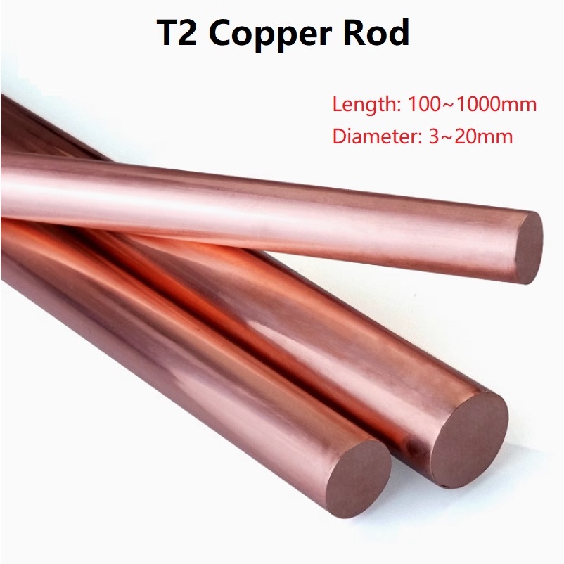 T2 Copper Rod รอบ Rod Bar เส้นผ่านศูนย์กลาง 10/4/5/6/7/8/10/12/14/15/16/18/20 มม.ทองเหลือง Stick ...
