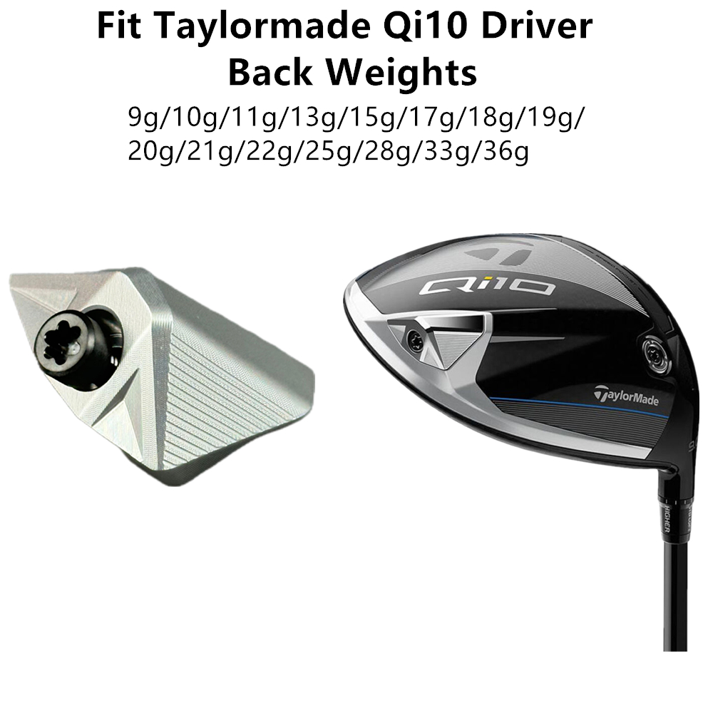 1 ชิ้นน้ําหนักกอล์ฟสําหรับ Taylormade Qi10 Driver Golf Club Head Back Weights 9g-36g | Shopee ...
