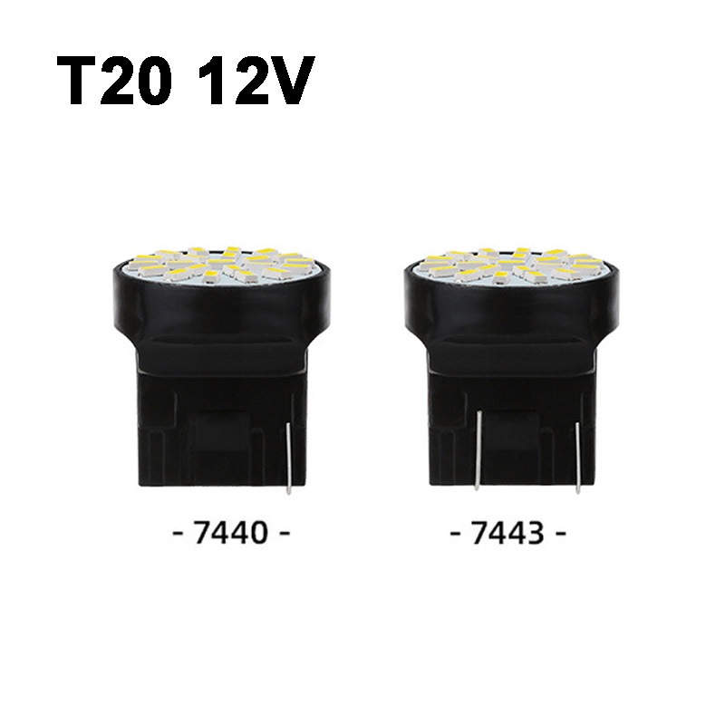 2pcs 12V T20 W21W W21/5W 3014 22Chips ไฟ Led รถสําหรับไฟเลี้ยวย้อนกลับ ...