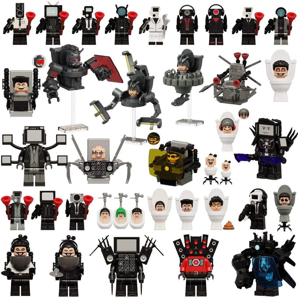 ชุด 24 ชิ้น เลโก้ มนุษย์ทีวี 3.0 ตัวละครสนุกประกอบได้จาก Toilet Man ...