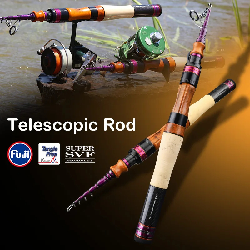 Purelure 1.50m XUL BFS Telescopic Rod 5ft Travel Rod ปลาเทราท์ Spinning ...