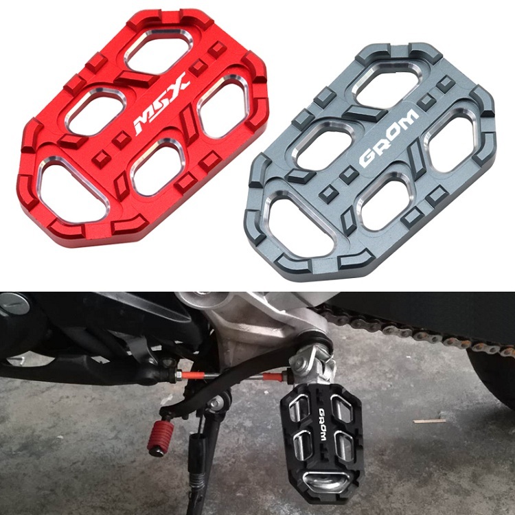 อุปกรณ์เสริมรถจักรยานยนต์เท้าเหยียบด้านหน้าขยาย Peg Pad Extender ...