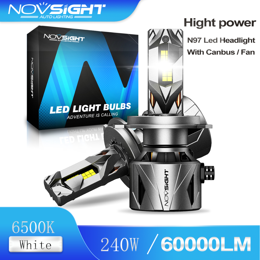 【จัดส่งในพื้นที่】Novsight ความสว่างสูง series N97 240W 60000LM ไฟหน้ารถ ...