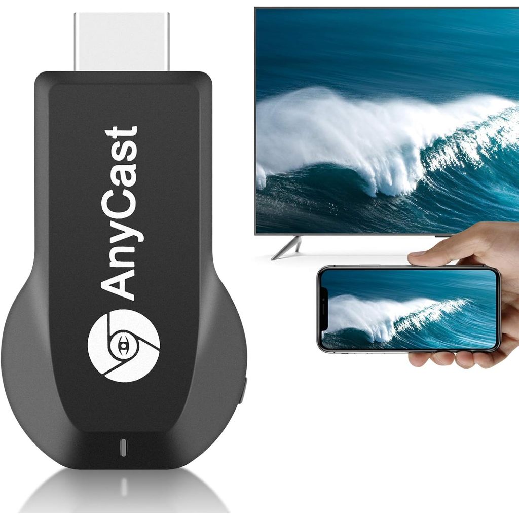 Anycast HDTV อะแดปเตอร์จอแสดงผลไร้สาย WiFi 1080P โทรศัพท์มือถือกระจกตัว ...
