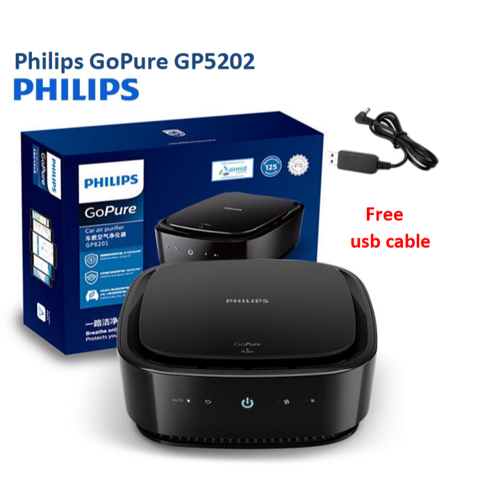 Philips GoPure GP5202 เครื่องฟอกอากาศในรถยนต์กําจัดฝุ่นสําหรับการดูแล ...