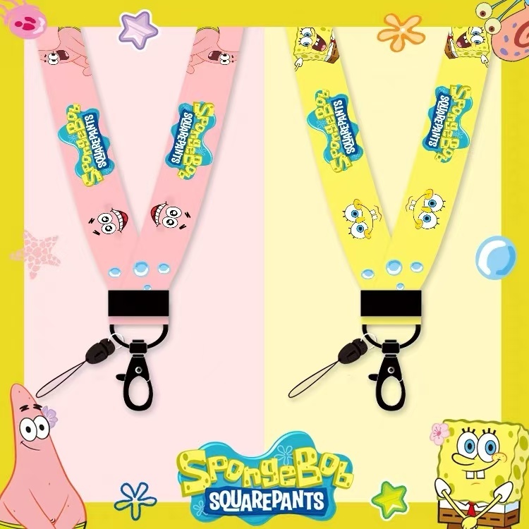 Spongebob SquarePants Neck Rope Student Campus Card Lanyard USB Anti ...