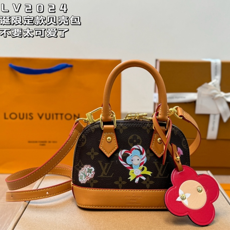 Lv2024 Christmas Limited Edition mini Shell Bag ประณีตขนาดเล็ก High-End ...