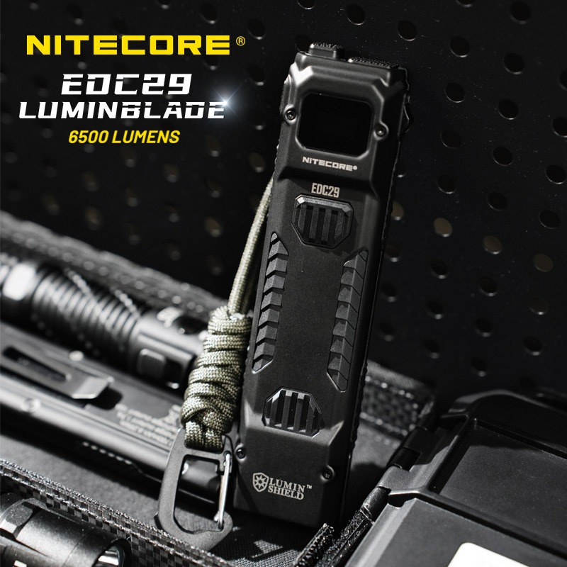 Nitecore EDC29 Utra Slim EDC Flashight 6500 Lumens 400 เมตร USB-C ชาร์จ ...
