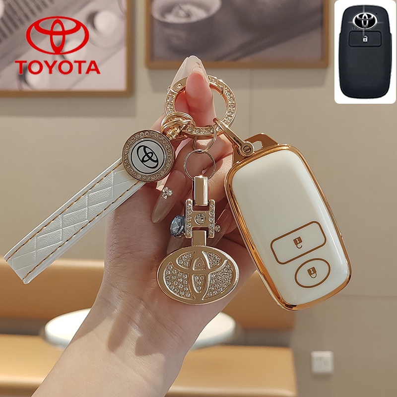 Tpu รถ Remote Key Case ผู้ถือพวงกุญแจสําหรับ Toyota Veloz/Yaris cross ...