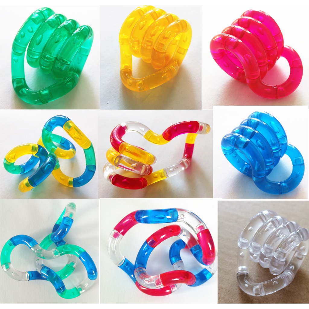 2 ชิ้นคริสตัล Fidget Tangle ชุดของเล่นที่ถอดออกได้สมอง Imagine Twist ...