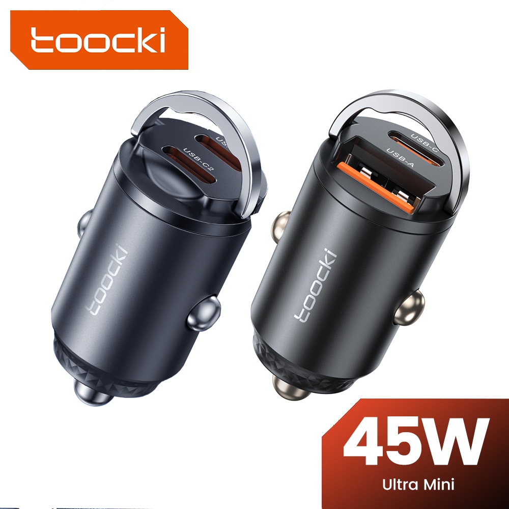 Toocki 45W พอร์ตคู่ A + C ที่ชาร์จแบตในรถ Fast Charging PPS 33W Quick ...