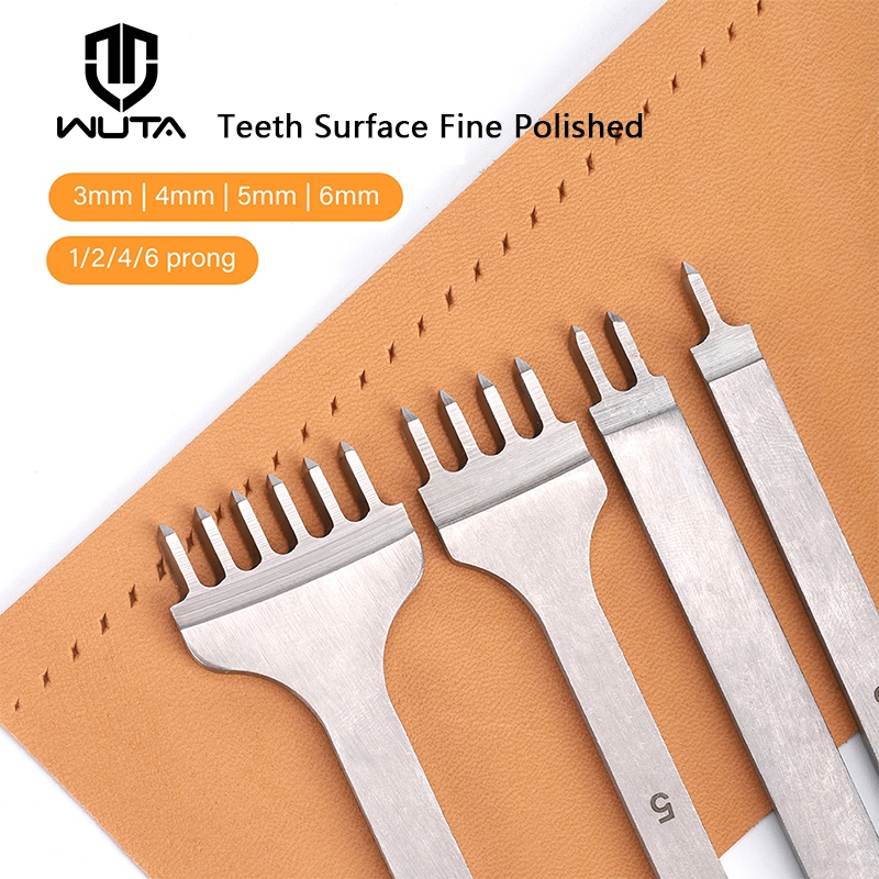 Wuta 3/4/5/6 มม.หนัง Chisel Tool Diamond Packing Iron Basic Hole Punch ...