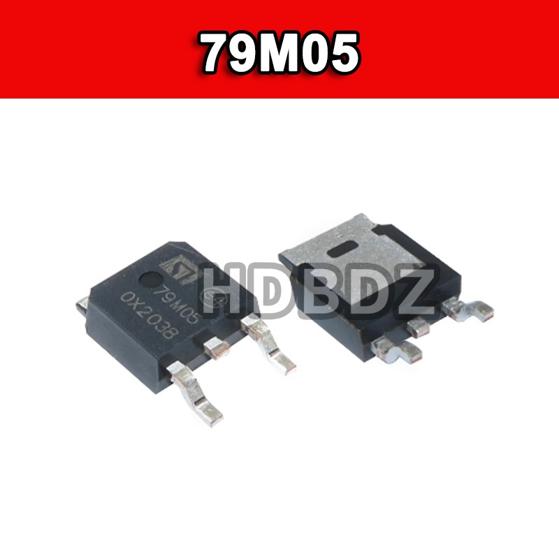 10~20pcs 79M05 TO252 ชิปตัวควบคุมแรงดันไฟฟ้าสามปลาย IC SMD 5V ...