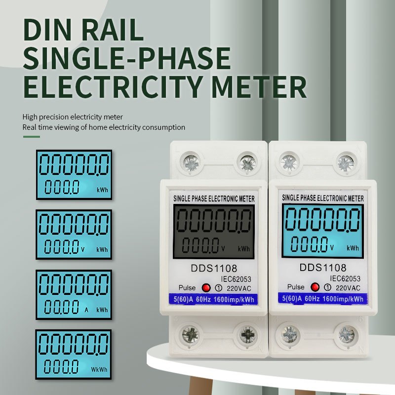 Single Phase LCD Digital Electric Energy Meter DDS1108 หรือไม่มี ...