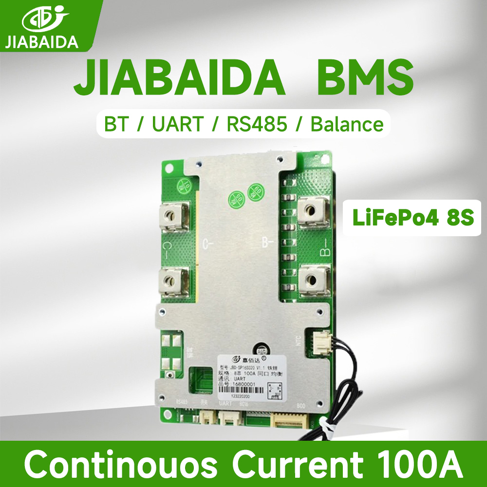 Jbd BMS 8S 24V สําหรับแบตเตอรี่ลิเธียม Pack Balance Board BT UART RS485 ...