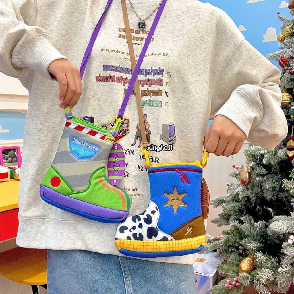 กระเป๋าผ้าสะพายข้าง Buzz Lightyear Rain Boot Bag Woody Boot Bag ...