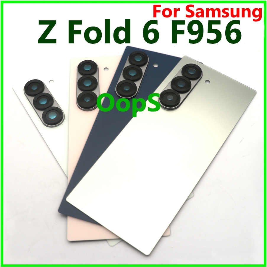 สําหรับ Samsung Galaxy Z Fold6 พับ 6 F956 แบตเตอรี่กระจกด้านหลังฝาครอบ ...