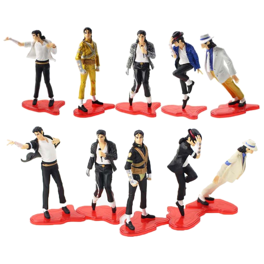 5 ชิ้น/เซ็ต Michael Joseph Jackson MJ Action Figure เต้นรํา MJ PVC ...
