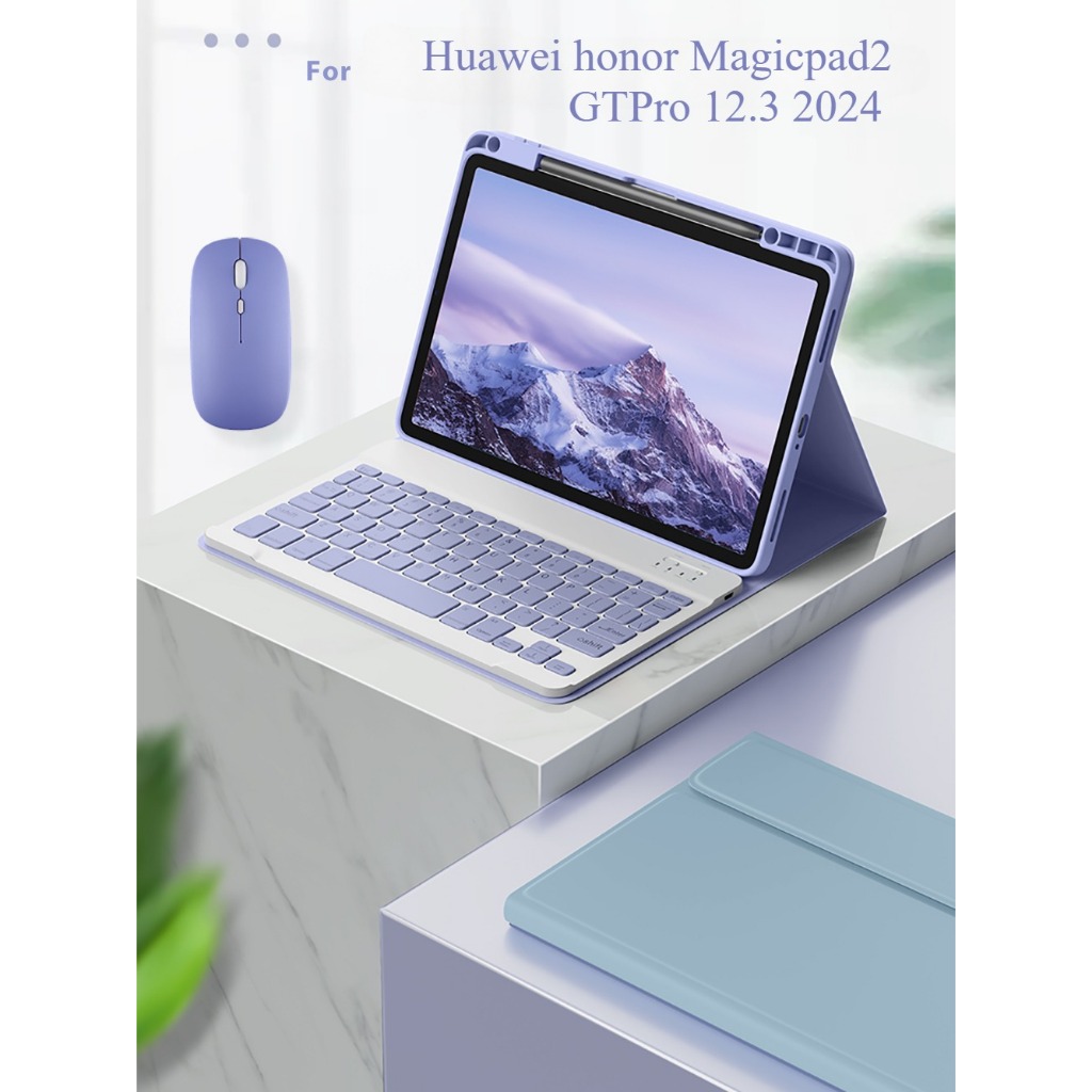 สําหรับ Huawei Honor MagicPad 2 2024 คีย์บอร์ดไร้สาย Funda สําหรับ Honor Magic Pad 2 GTPro 12.3 ...