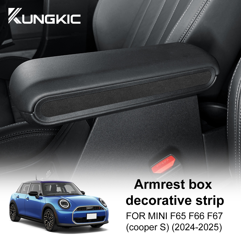 สําหรับ MINI Cooper S F65 F66 F67 2024 2025 Suede ที่เท้าแขนรถกล่อง ...