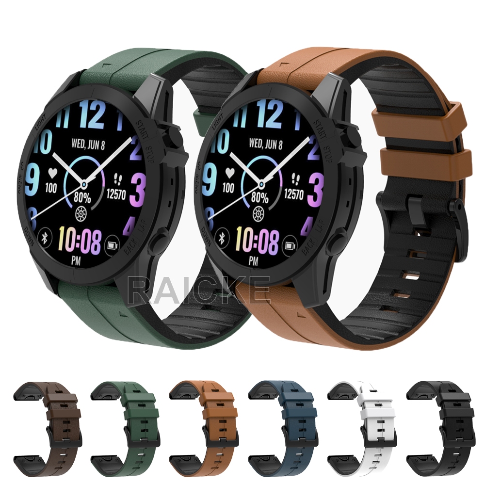 26 มม.22 มม.20 มม.หนังนุ่มสําหรับ Garmin Fenix 8 51mm 47mm 43mm / 7X pro / 7S / 6 / 5X plus / 5S ...