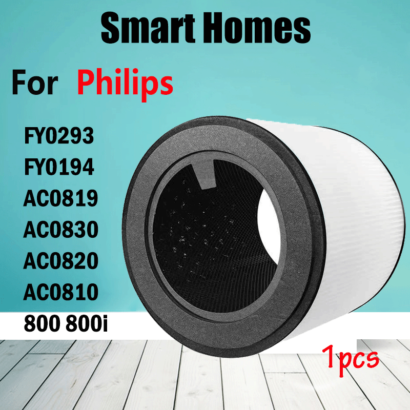 เปลี่ยน H13 Pure HEPA Filter สําหรับ Philips FY0293 FY0194 AC0819 ...