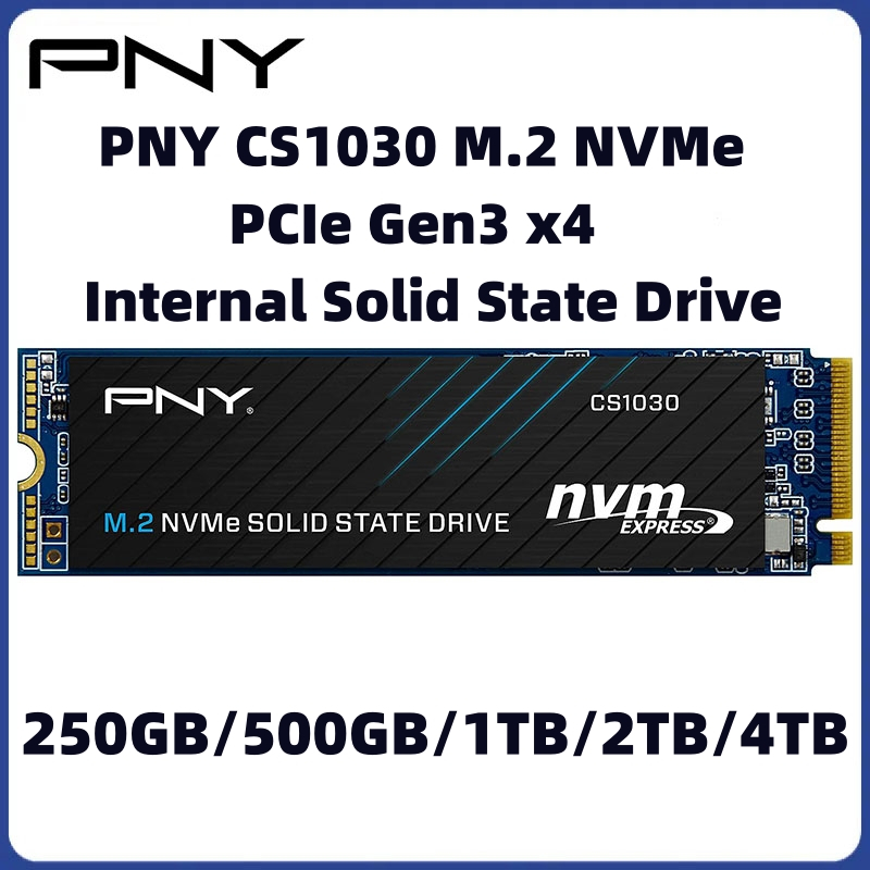 Pny CS1030 250GB M.2 NVMe PCIe Gen3 x4 ไดรฟ์ Solid State ภายใน (SSD ...
