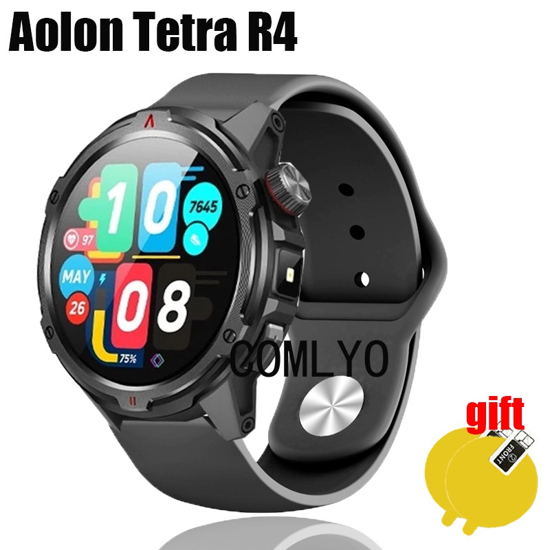 สําหรับ Aolon Tetra R4 สมาร์ทนาฬิกาซิลิโคนนุ่มกีฬาวงผู้หญิงผู้ชายสายรัด ...