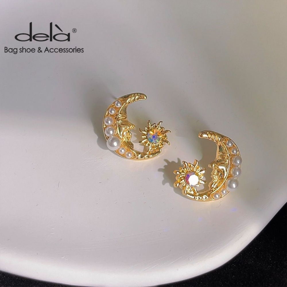 ต่างหูสตั๊ด Dela Moon มีอารมณ์และบุคลิกภาพที่อเนกประสงค์ | Shopee Thailand