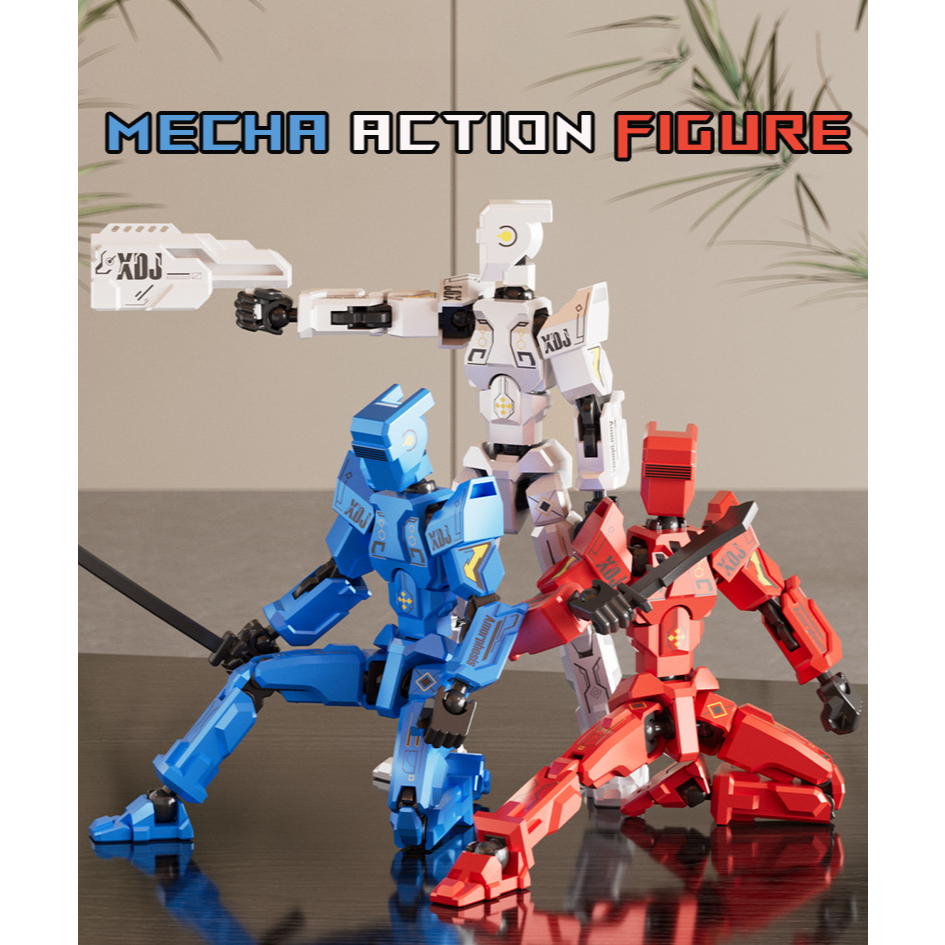 Mecha 3D พิมพ์ Dummy Lucky 13 Action Figure,T13,DIY ของขวัญ,การบีบอัด ...