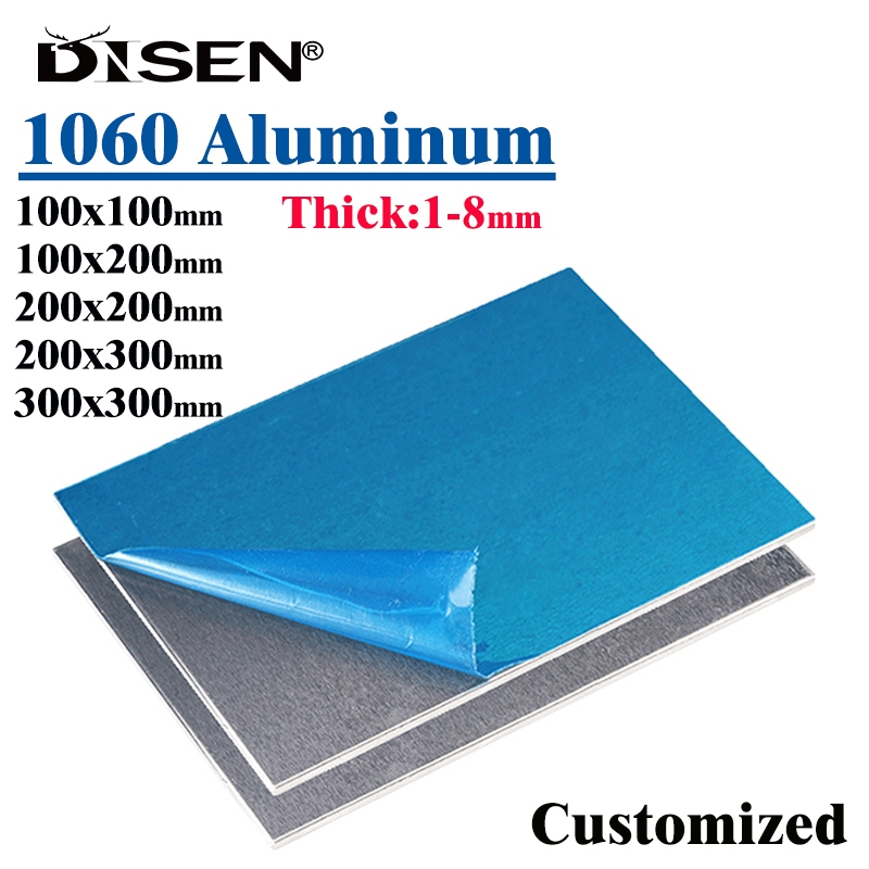 ความหนา 1 มม.-8 มม.อลูมิเนียมแบนแผ่นอลูมิเนียมสแควร์แผ่นขัดแผ่น Diy วัสดุเลเซอร์ตัดกรอบแผ่นโลหะ ...