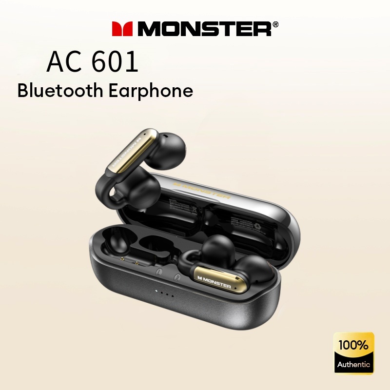 Monster AC601 หูฟังบลูทูธกีฬาคุณภาพเสียงไฮไฟลดเสียงรบกวน IPX5 กันน้ํา ...