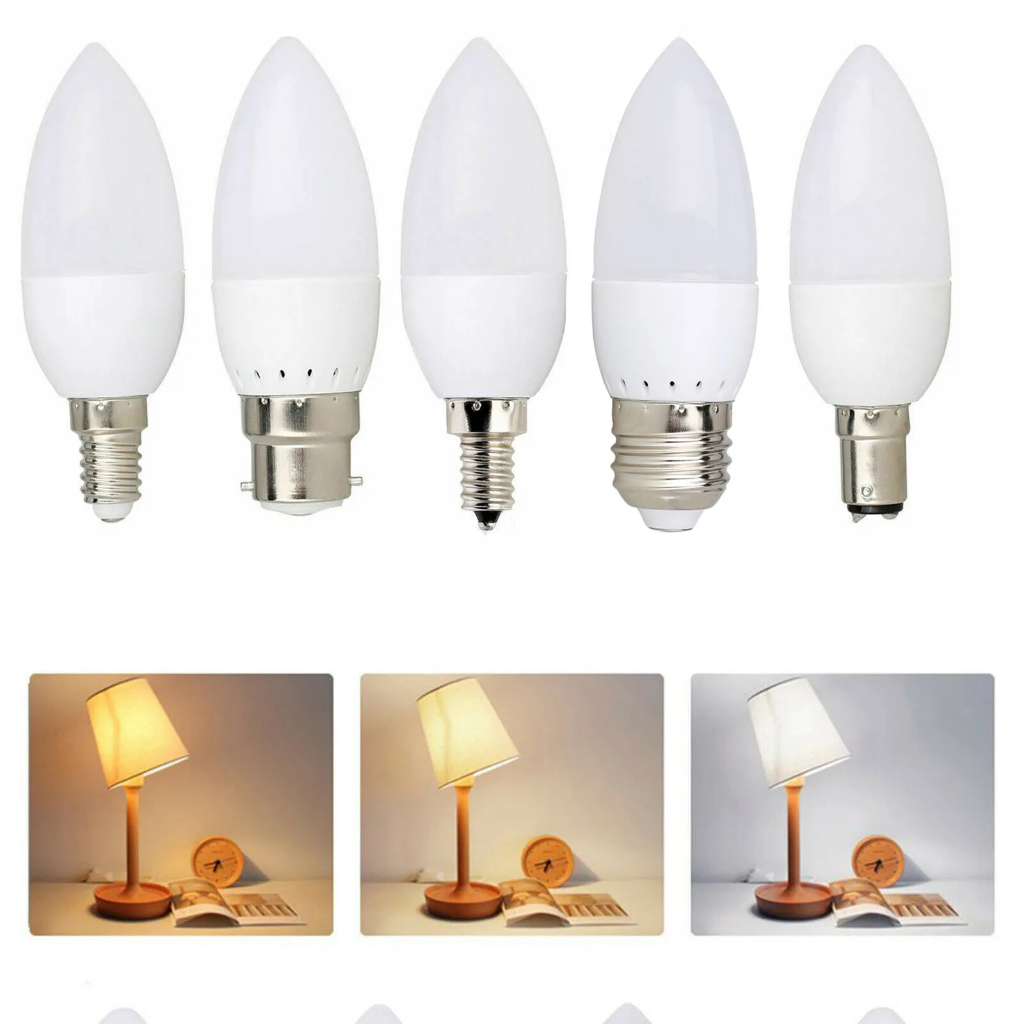 หลอดไฟ Led E27 E12 B22 B15 E14 ChandelierBayonet พลาสติก Neutral Warm White Light โคมไฟหลอดไฟ ...
