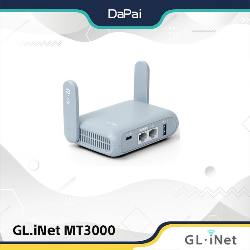Gl.inet GL-MT3000 (Beryl AX) เราเตอร์ WiFi 6 Gigabit แบบพกพาสําหรับบ้านและการเดินทาง ความเร็วสูง ...