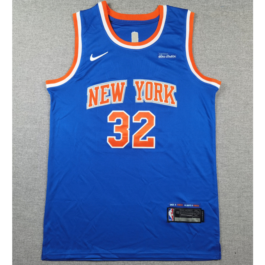 2025 ผู้ชายใหม่ New York Knicks #32 เสื้อบาสเก็ตบอลปัก Karl-Anthony ...