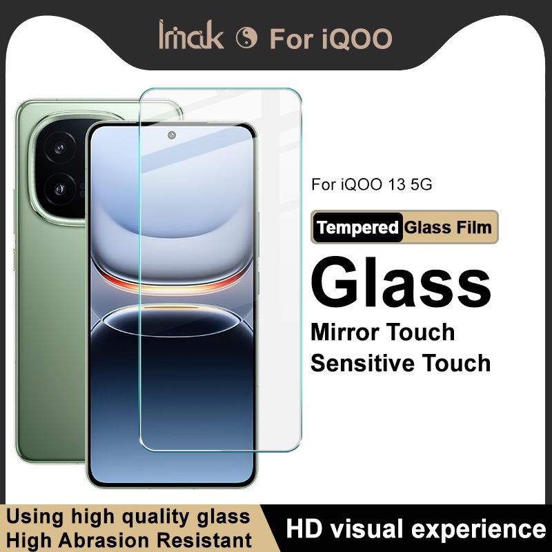Imak iQOO 13 5G ฟิล์มกระจกนิรภัยใส 9H Vivo ฟิล์มกันรอยหน้าจอโทรศัพท์ ...