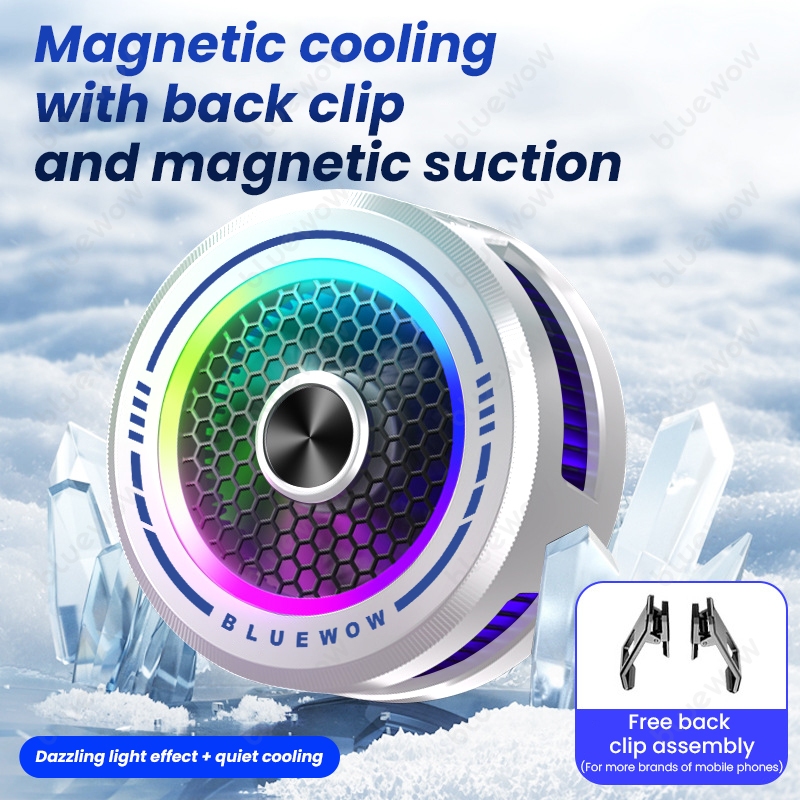 Bluewow 15W X109 อัพเกรดโทรศัพท์คูลเลอร์สําหรับโทรศัพท์มือถือพัดลม Phablet Semiconductor ...