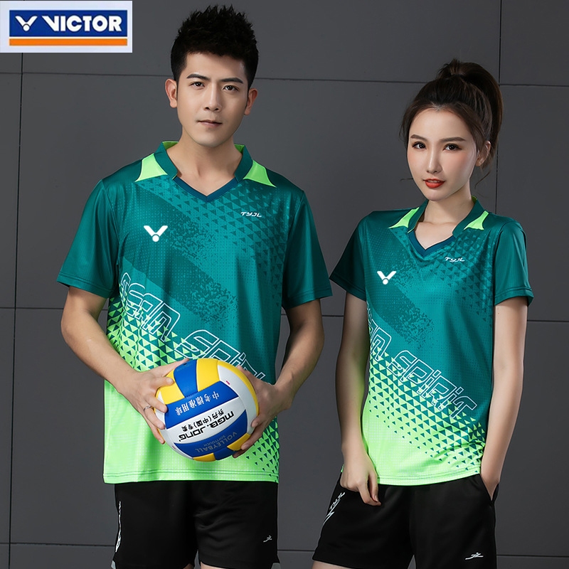 Victor Tennis Series เสื้อแบดมินตันผู้ชายและผู้หญิงตาข่ายดูดซับเหงื่อ ...