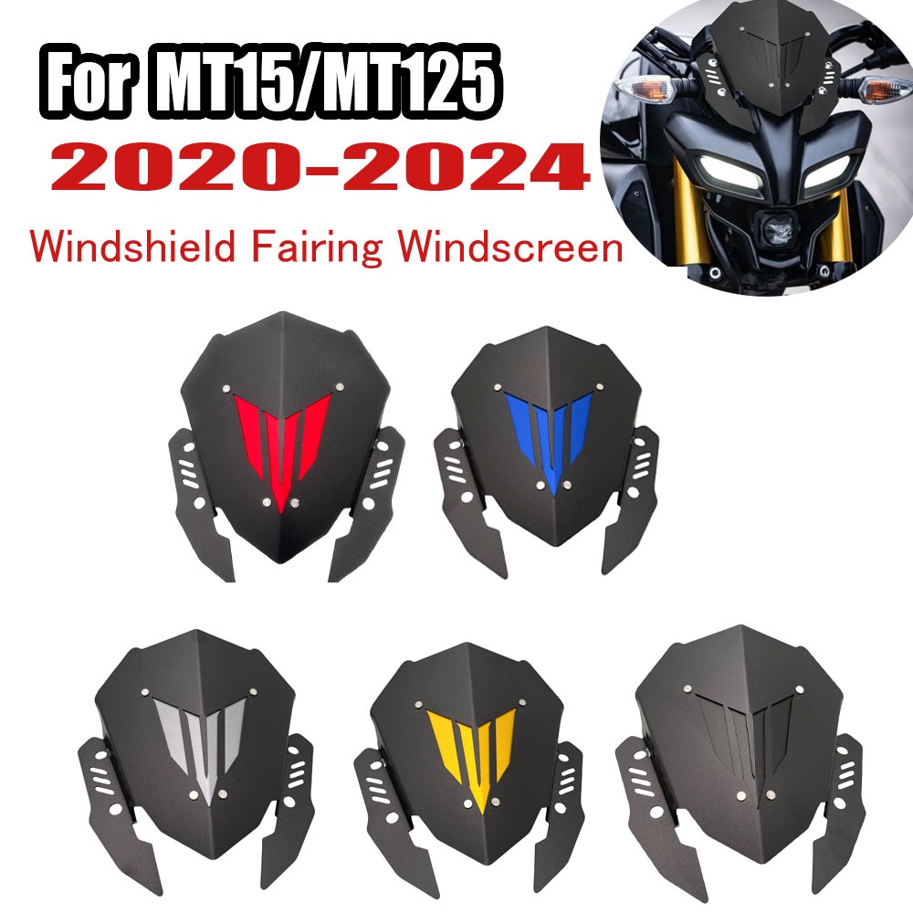 กระจกกระจกลม Deflector Protector Guard สําหรับ YAMAHA mt15 mt15 MT125 ...