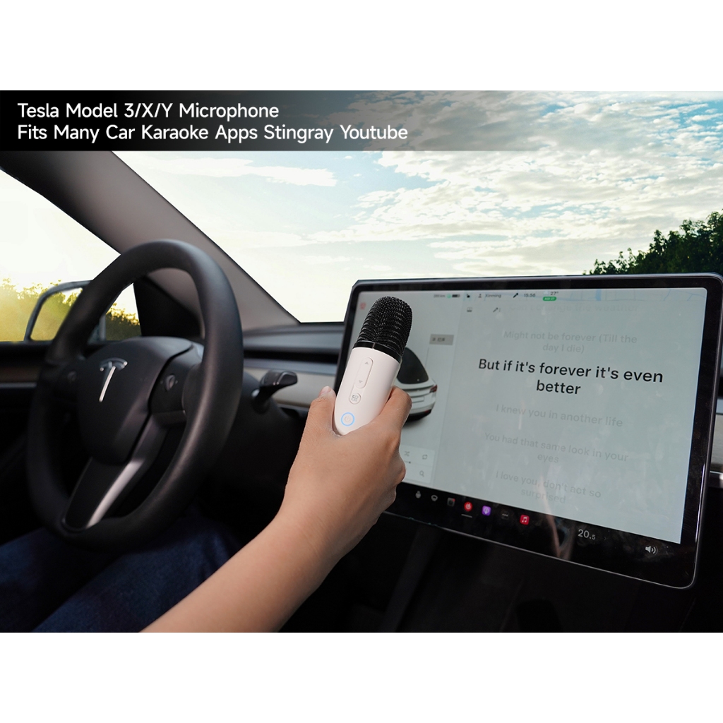 Q1pro Tesla ไมโครโฟน Caraokemic สําหรับ Tesla XY3, ไมโครโฟนลําโพง Tesla ...