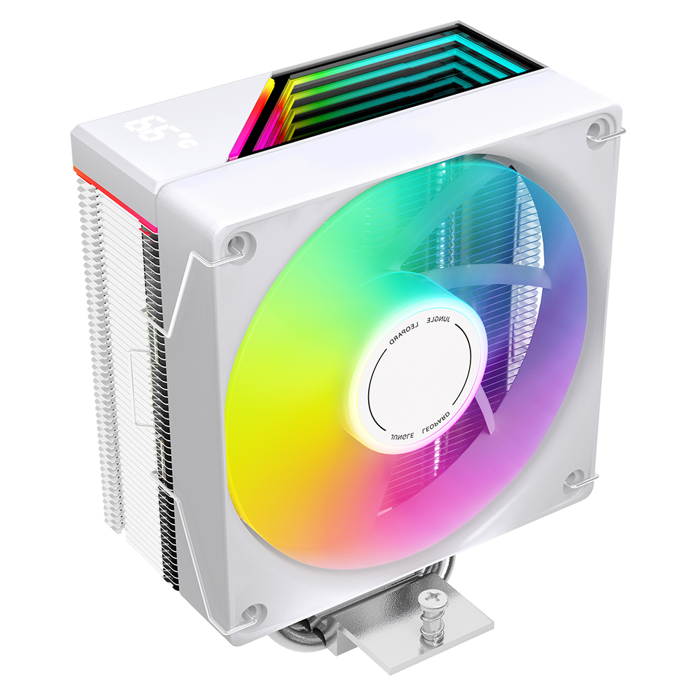 Jungle Leopard KF420 Digital ARGB CPU Cooler สีดํา/สีขาว 4 ท่อความร้อน ...