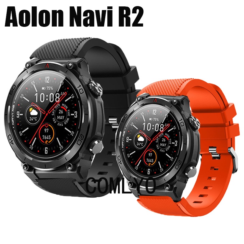 สําหรับ Aolon Navi R2 สายรัดสมาร์ทวอท์ชซิลิโคนกีฬาวงผู้หญิงผู้ชายสายรัด ...