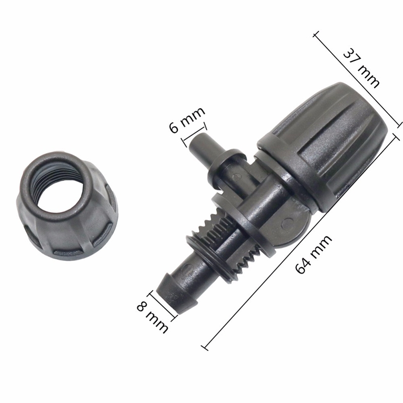 3/8 นิ้วท่อ Splitters ล็อค Connector Tee Cross 4/6 way Garden Water ...