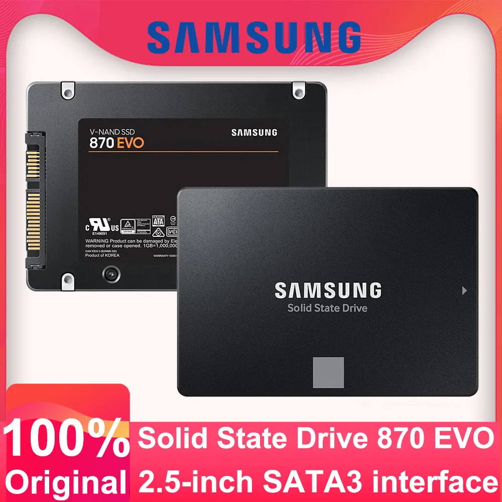 SAMSUNG SSD 870 Evo 1TB 2.5 SATA 500GB 250GB ไดรฟ์ Solid State ภายใน ...