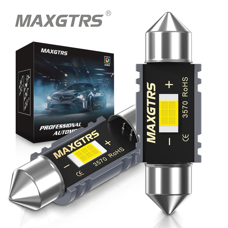 Maxgtrs 2x Festoon C5W C10W 3570 ชิปหลอดไฟ Canbus 31 มม./36 มม./39 มม./41 มม.รถ LED โคมไฟภายใน ...
